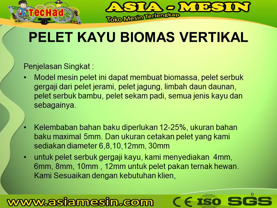 MESIN PELET DAUN - Asia Mesin